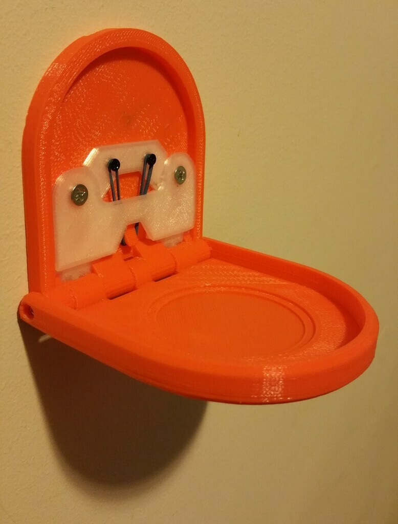 Archivo 3D gratis Portavasos plegable de pared 🧹・Plan para descargar y ...