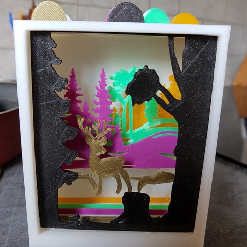 Download STL file forest setting • 3D printing object ・ Cults