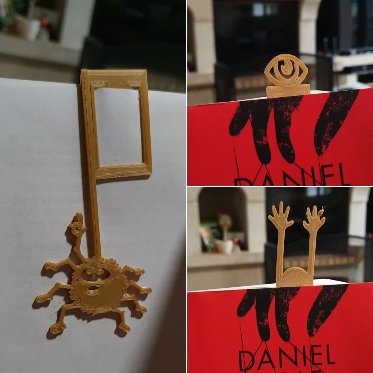 Free STL file bookmark "terror collection"・3D printing template to ...