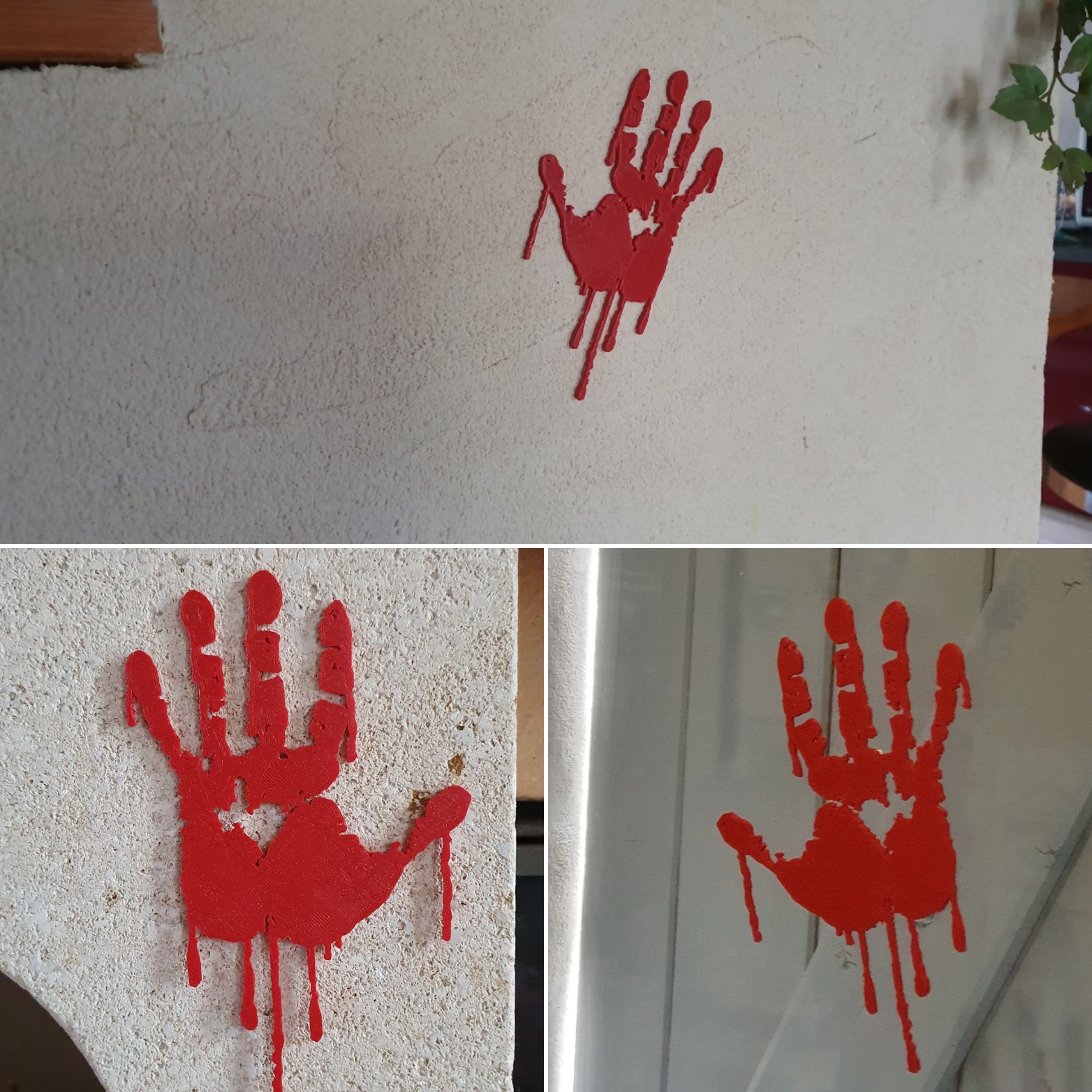 STL file bloody hand・Model to download and 3D print・Cults