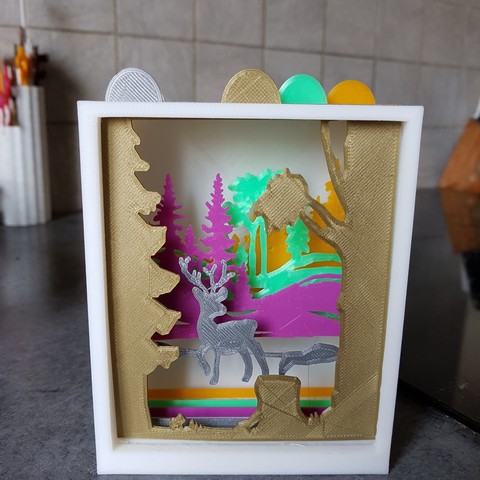 Download STL file forest setting • 3D printing object ・ Cults