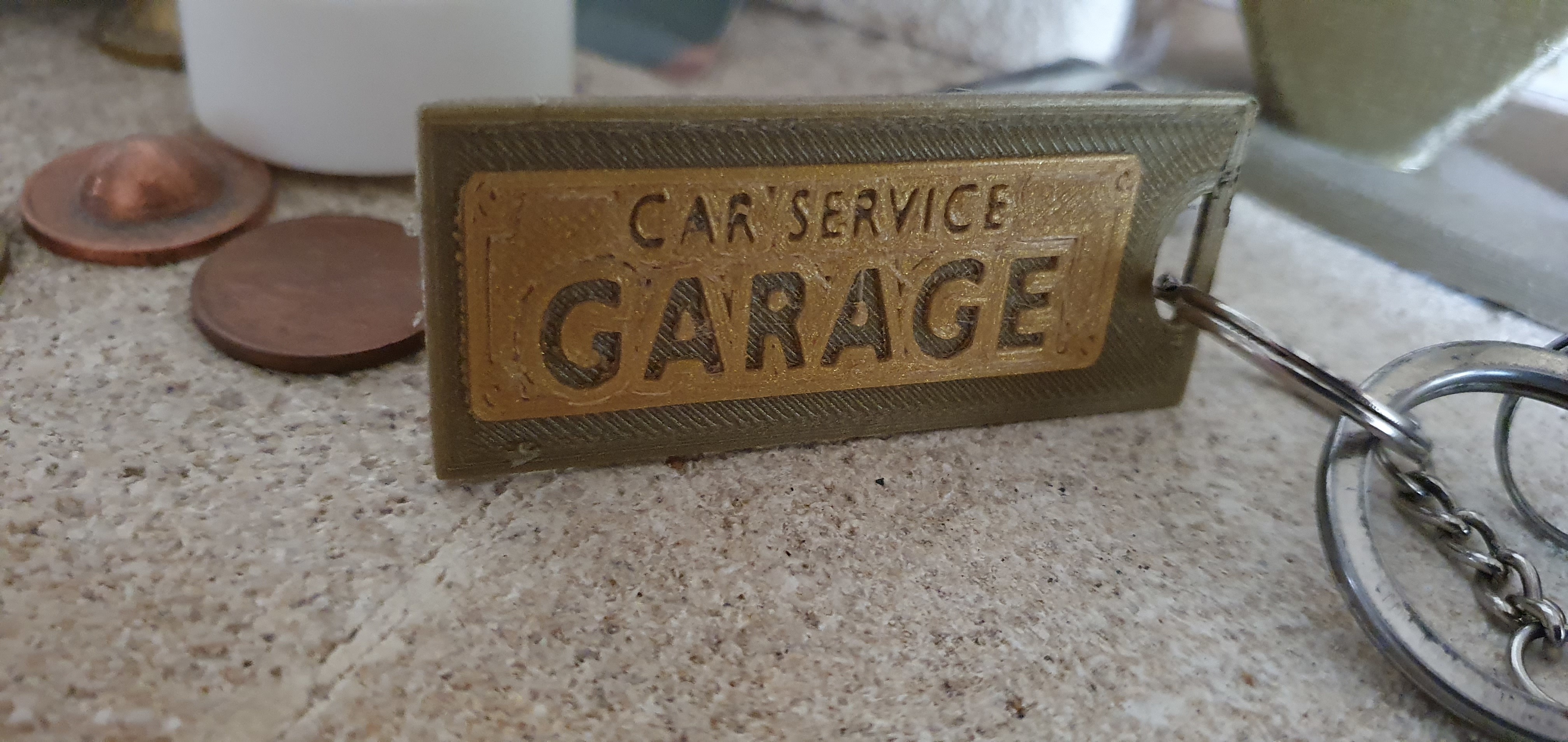 Free STL file car service garage key ring 🚗・3D print object to download ...