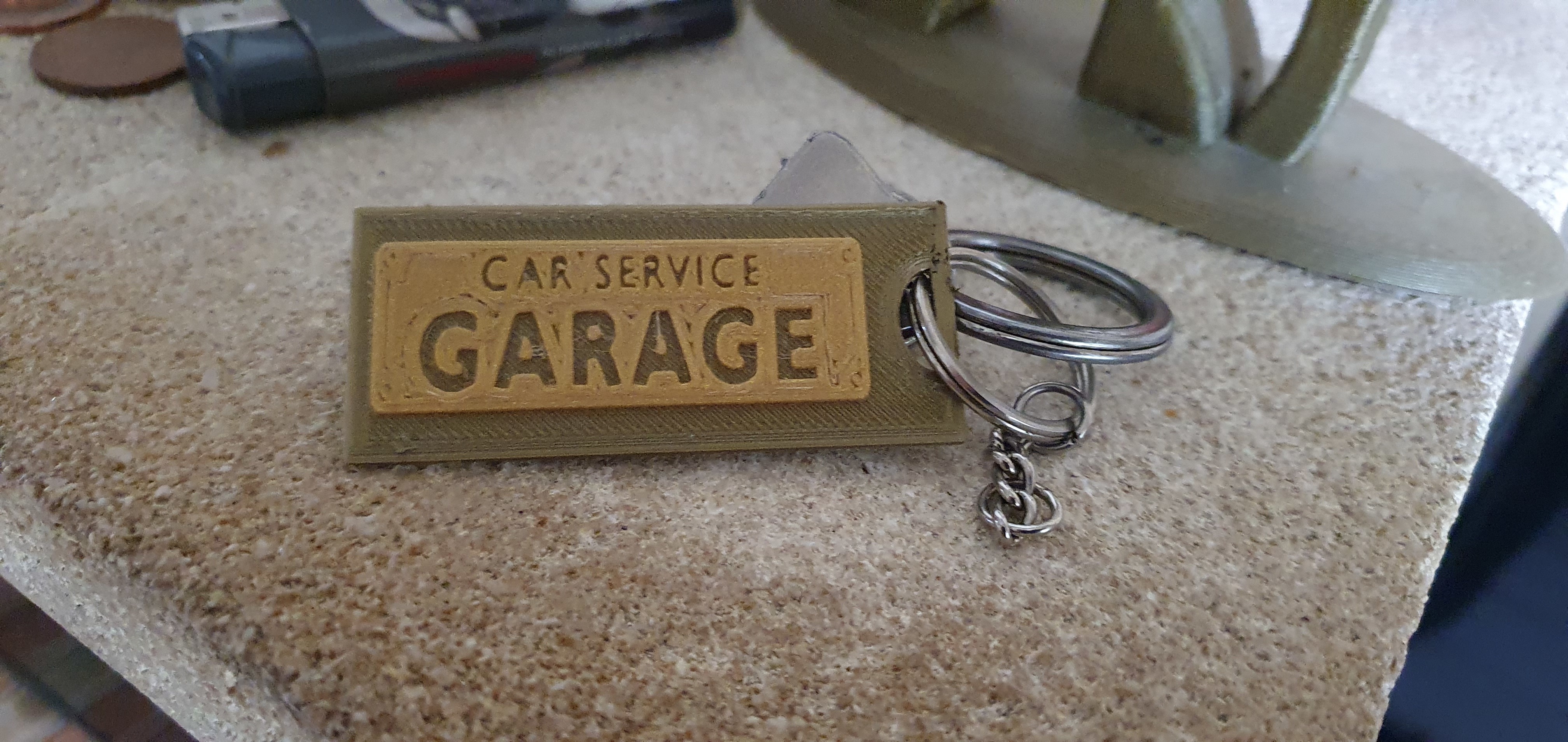 Free STL file car service garage key ring 🚗・3D print object to download ...