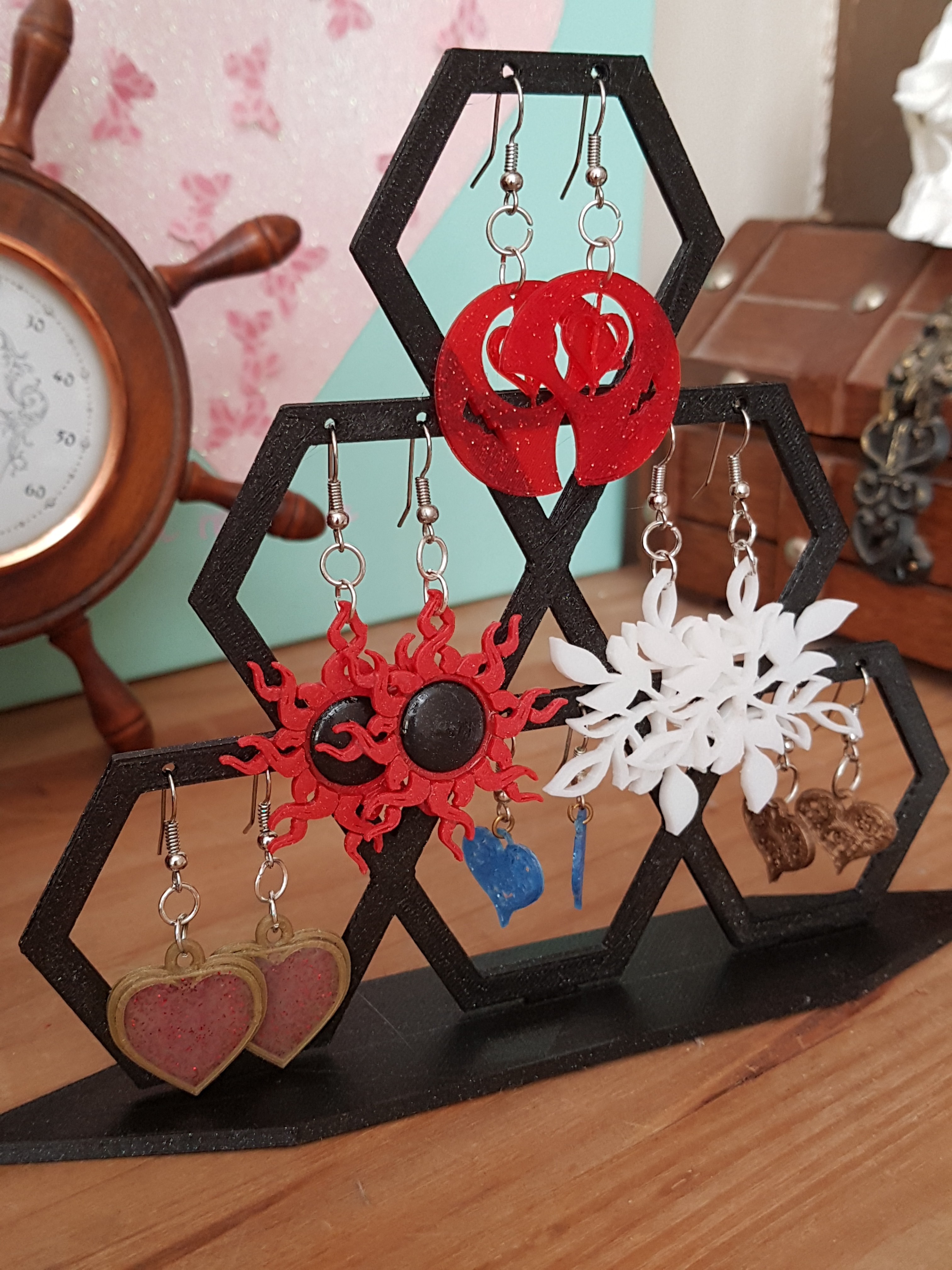 Free STL file stands for earrings 💍・3D printer model to download・Cults