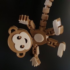 3D printer Flexi Articulated Monkey • made with MakerGear M2 ・ Cults