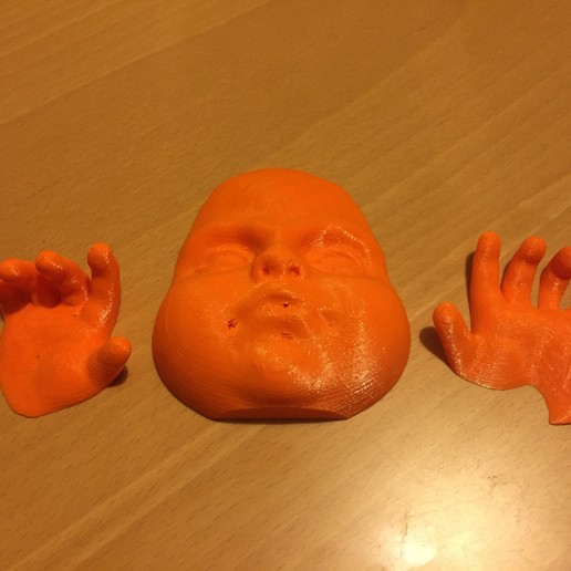 Download free 3D printer templates Angel Baby Head Fixed ・ Cults