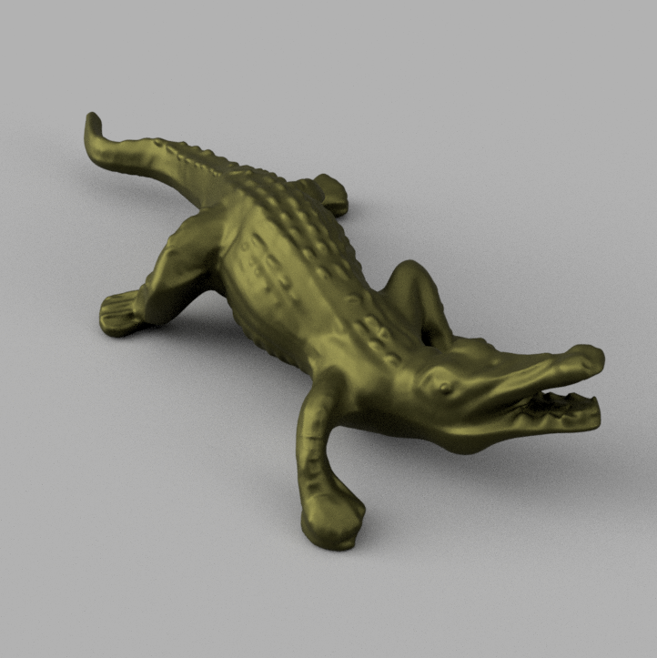 Free STL file crocodile・3D printer design to download・Cults