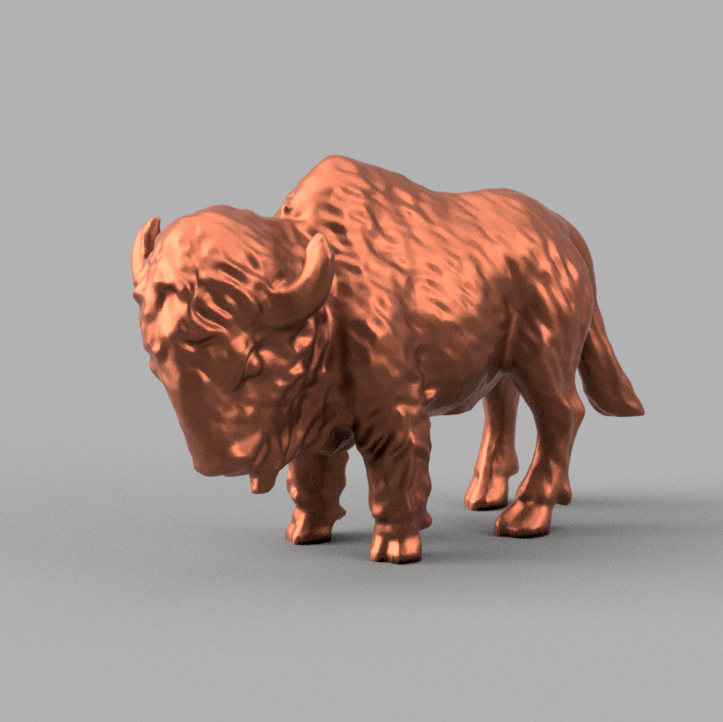 STL file Bison 🦬・3D print object to download・Cults