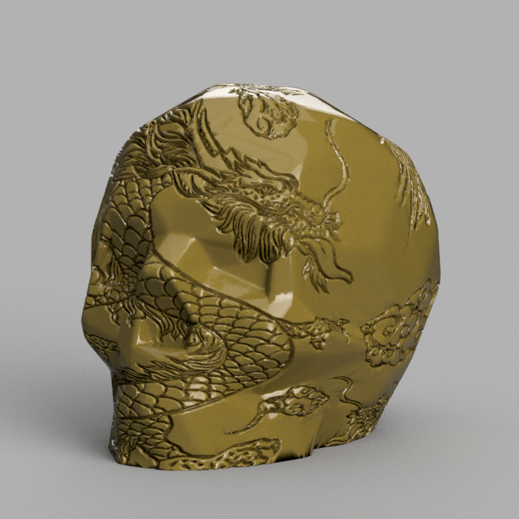 STL file Skull ancient dragon X2・3D printable model to download・Cults