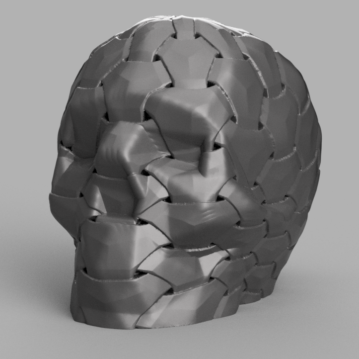 Free STL file Skull hexa X2・3D print object to download・Cults