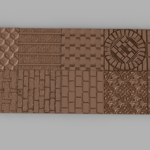 Download STL file X 35 Textures floor wall • 3D printer design ・ Cults