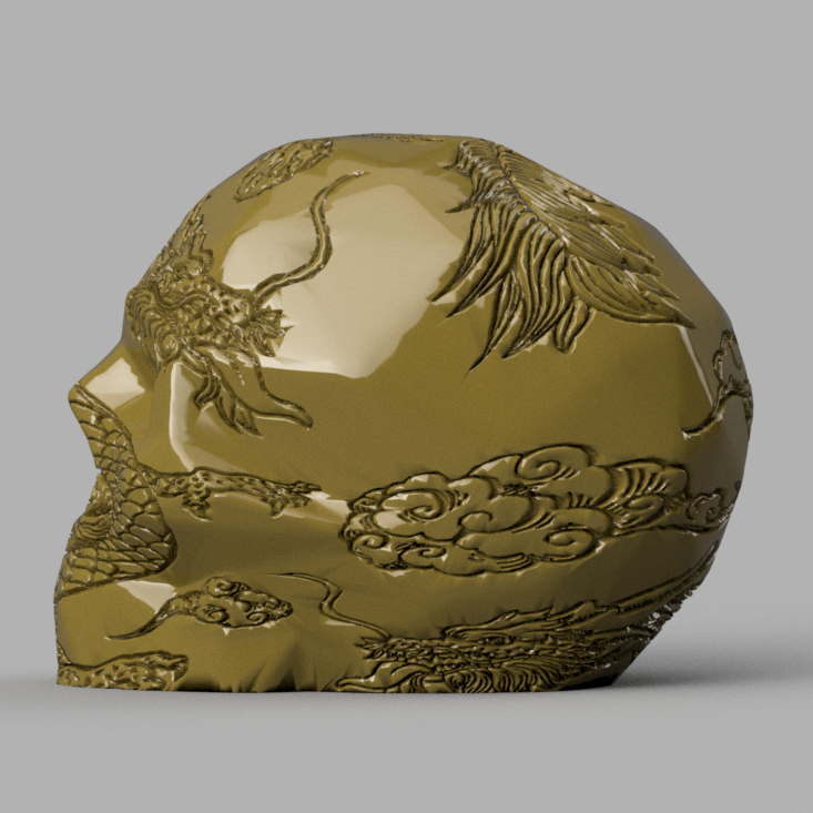 STL file Skull ancient dragon X2・3D printable model to download・Cults