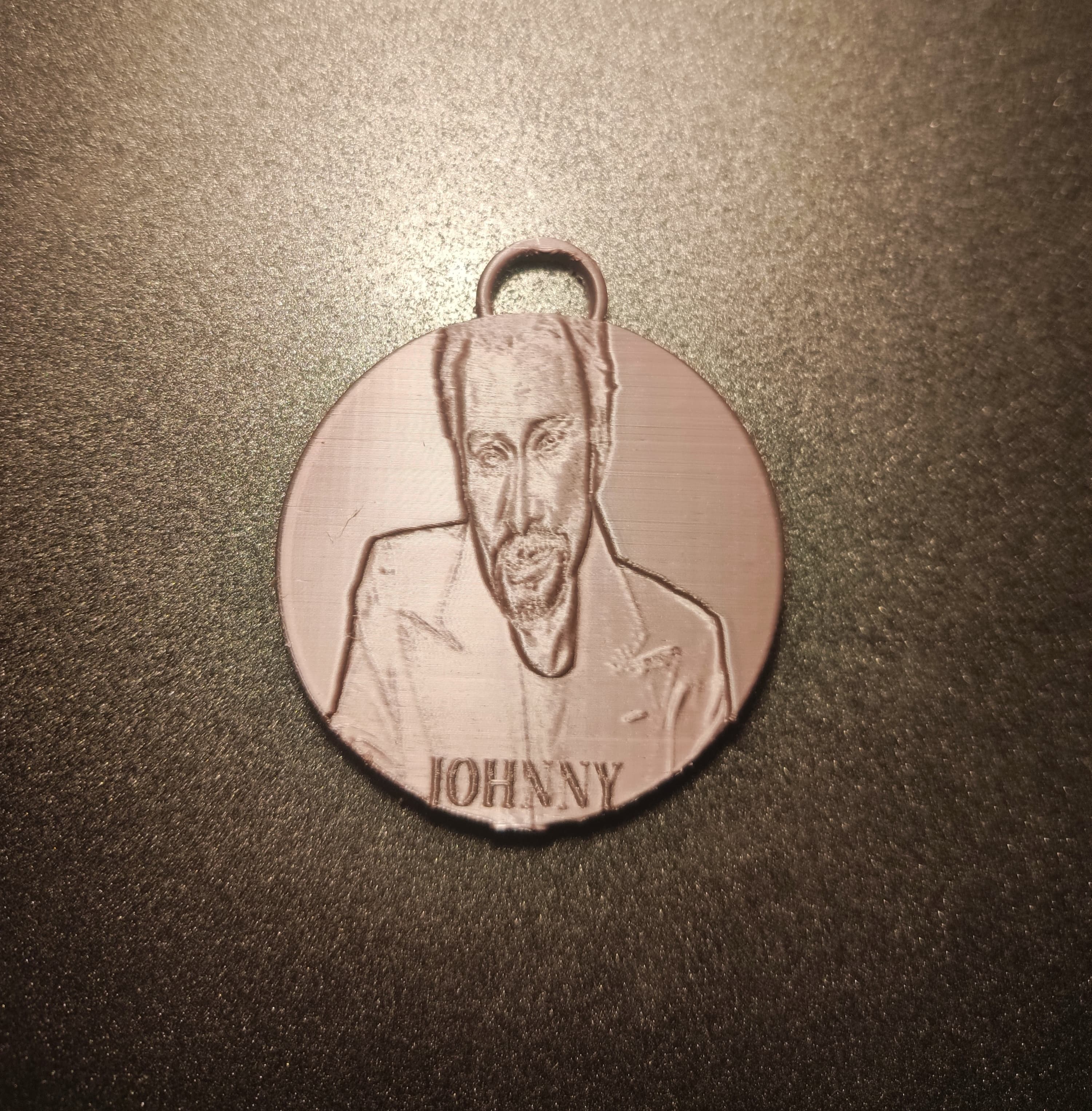 Archivo STL gratis Llavero de Johnny Hallyday・Diseño de impresora 3D ...