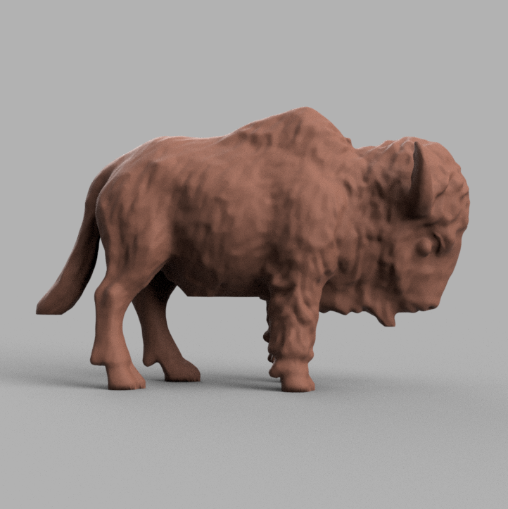 STL file Bison 🦬・3D print object to download・Cults