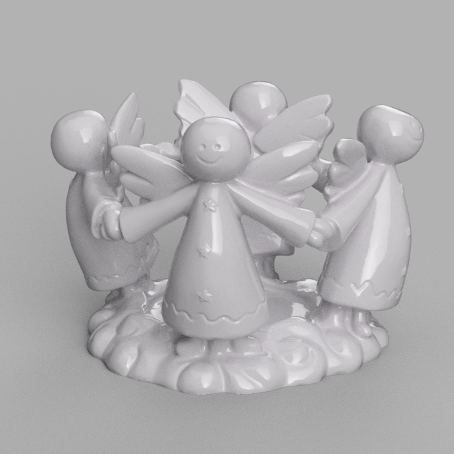 Free STL file Angel Candle holder 👼・Object to download and to 3D print ...