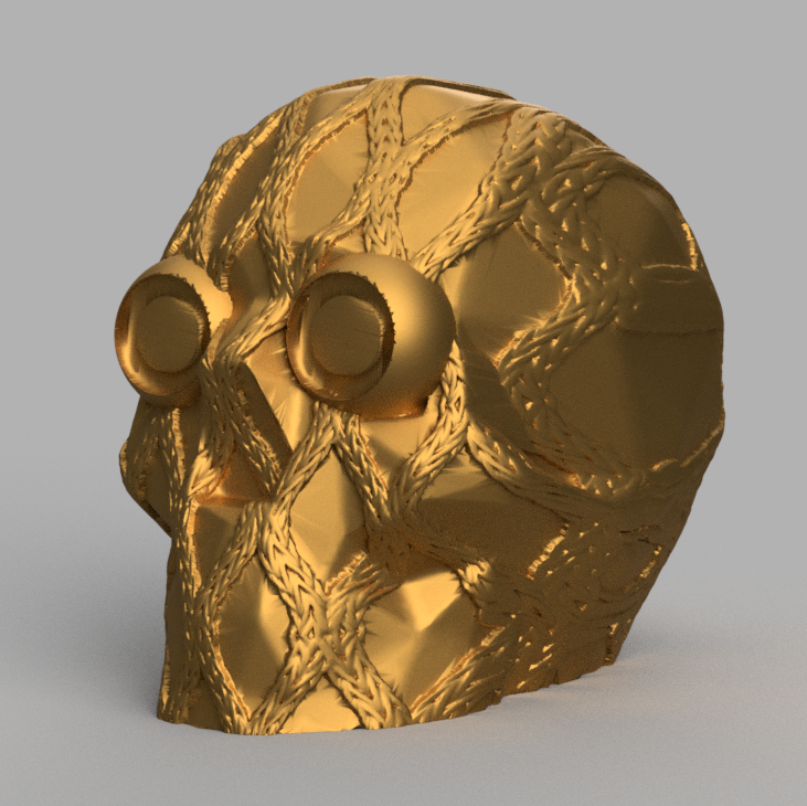 STL file Skull rope x2 💀・Model to download and 3D print・Cults
