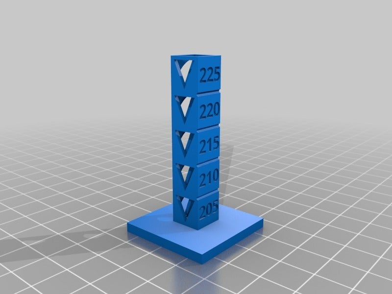 Free STL file Temp tower 205-225・3D print model to download・Cults