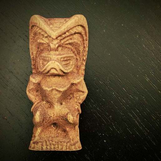 Download free STL file Tiki pendant • Object to 3D print ・ Cults