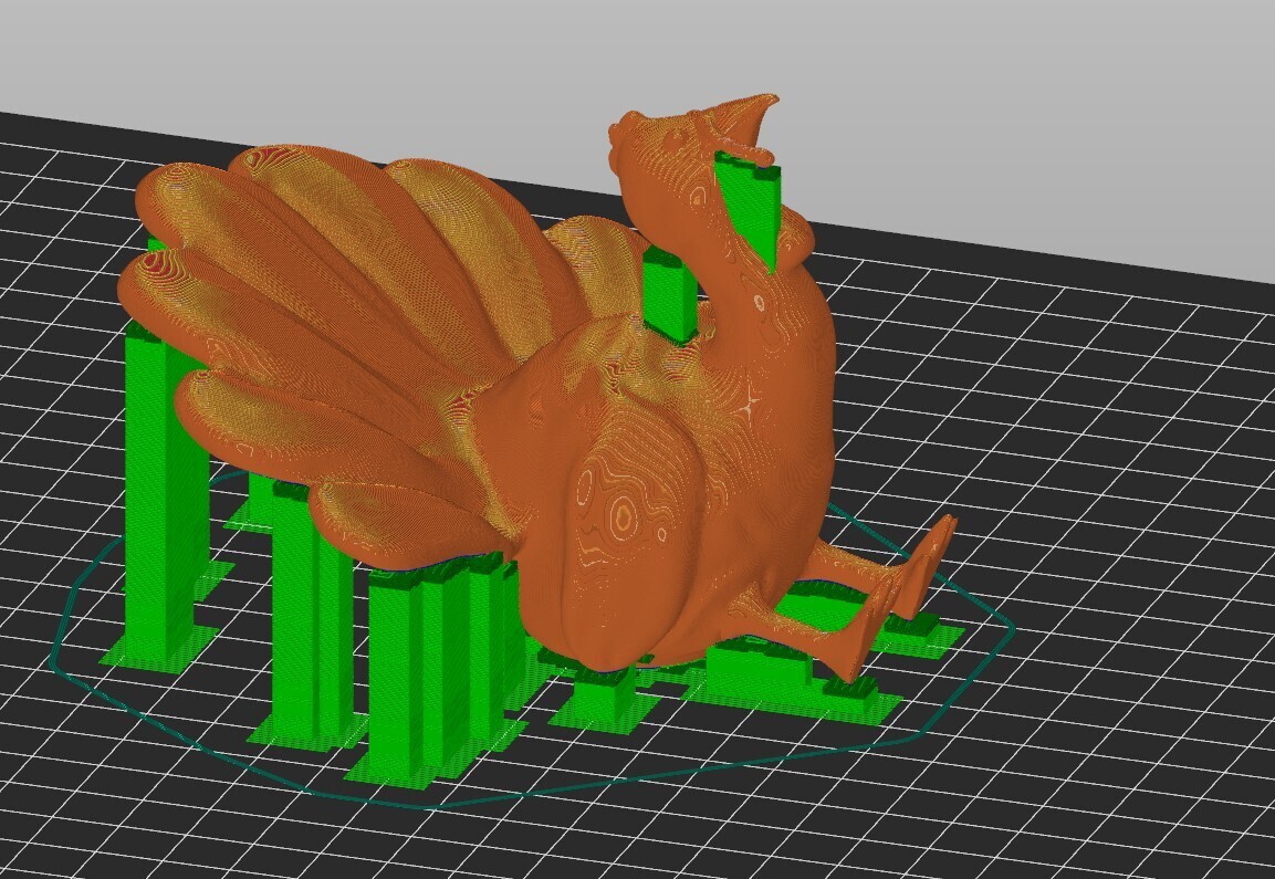 Free STL file Decorative Turkey・Template to download and 3D print・Cults
