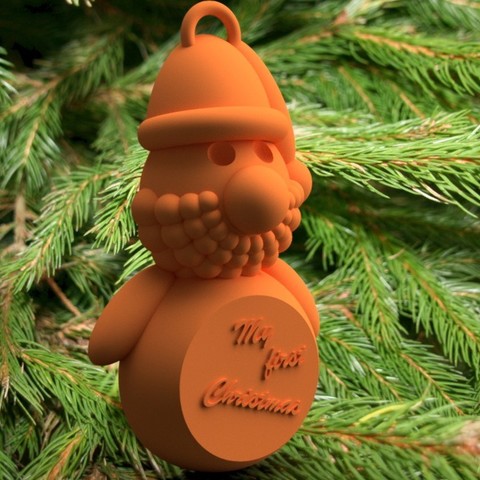 Download 3D print files My first christmas "santa clause ・ Cults