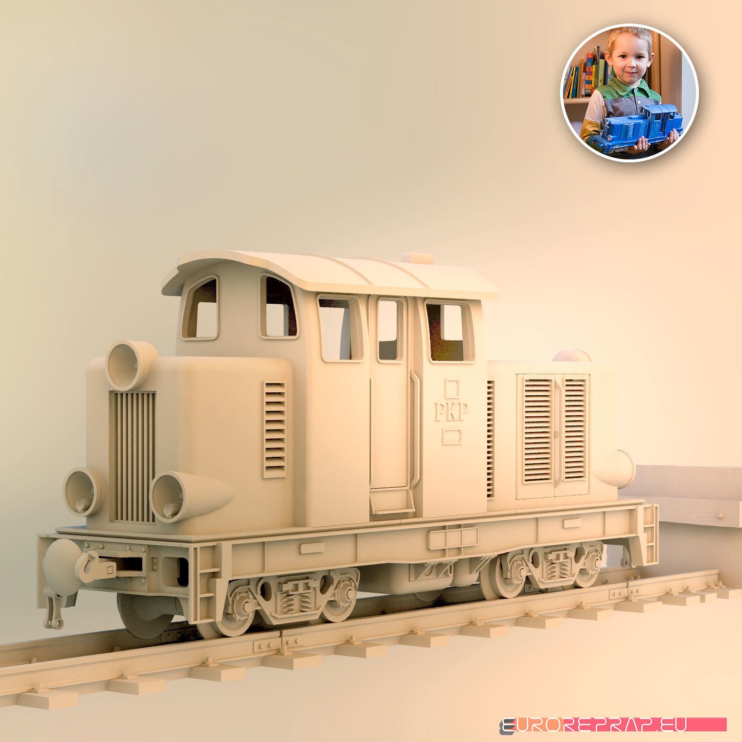STL file Diesel-02 locomotive - ERS and others compatibile, FDM 3D ...