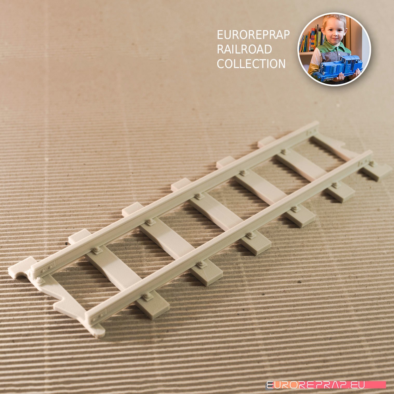 STL file Straight Track - long (No1) - Euroreprap Railroad System・3D ...