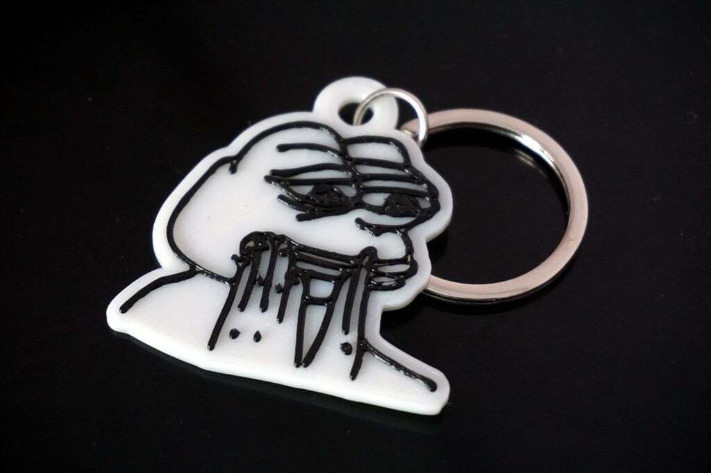 Free STL file Feels bad Pepe feels good・3D printing template to ...