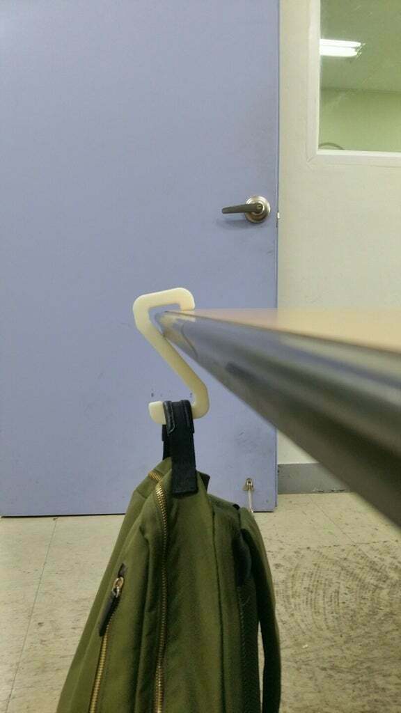 Free STL file maakmake] sHANGER_Backpack desk hanger・3D print design to ...