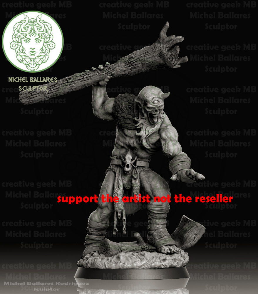 Download STL file Giant Cyclops concept miniature by creative geek MB ...