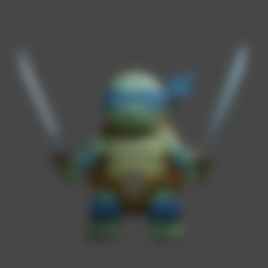 Download 3D print files Leonardo TMNT Chibi ・ Cults