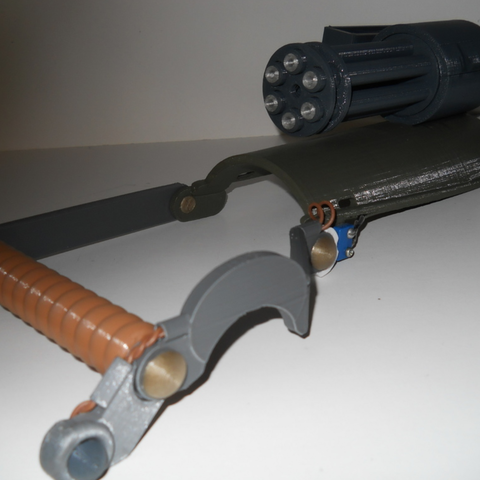 Download free STL file mini gun gauntlet • 3D printer template ・ Cults