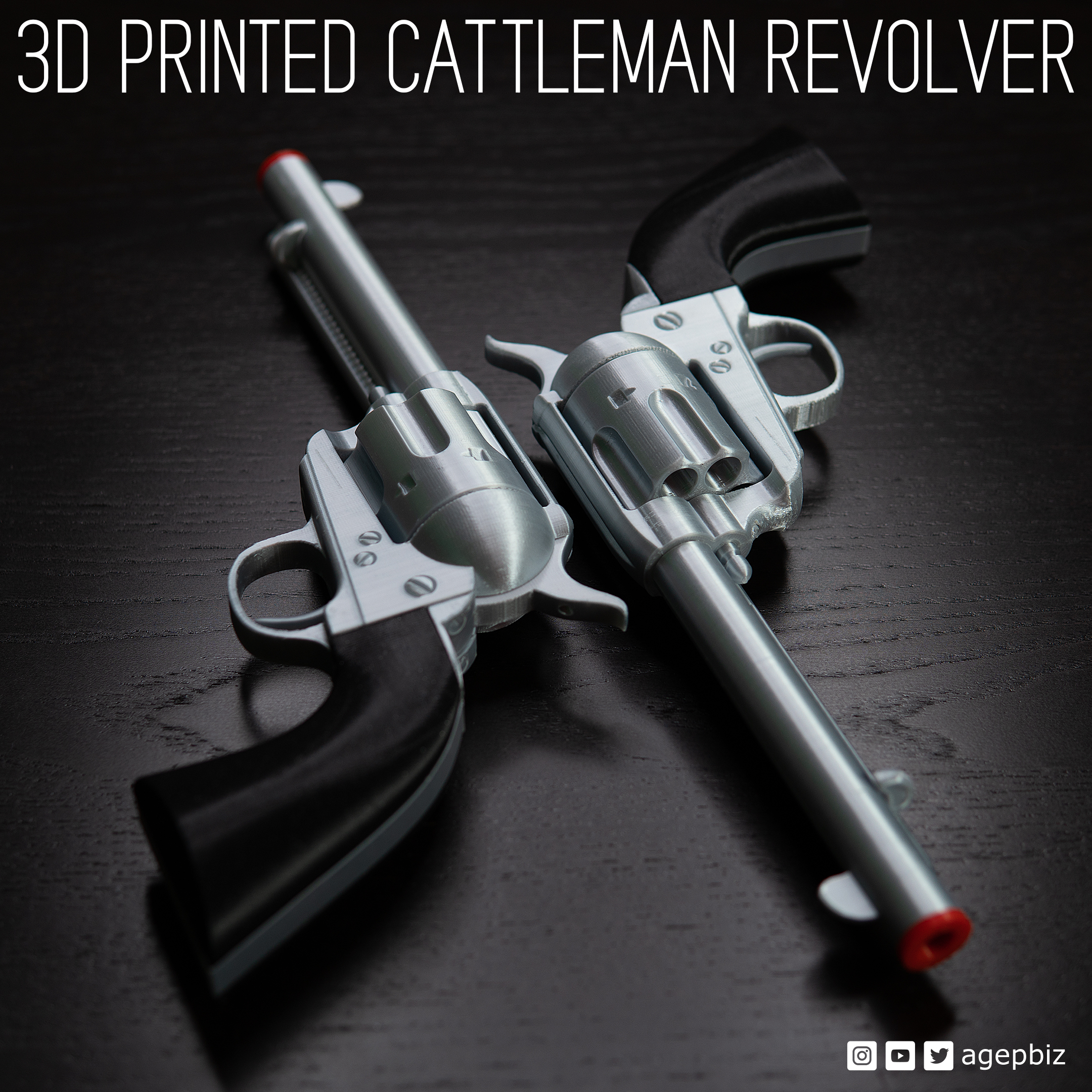 Descargar archivo STL gratis Revólver Cattleman - Colt Modelo 1873 ...