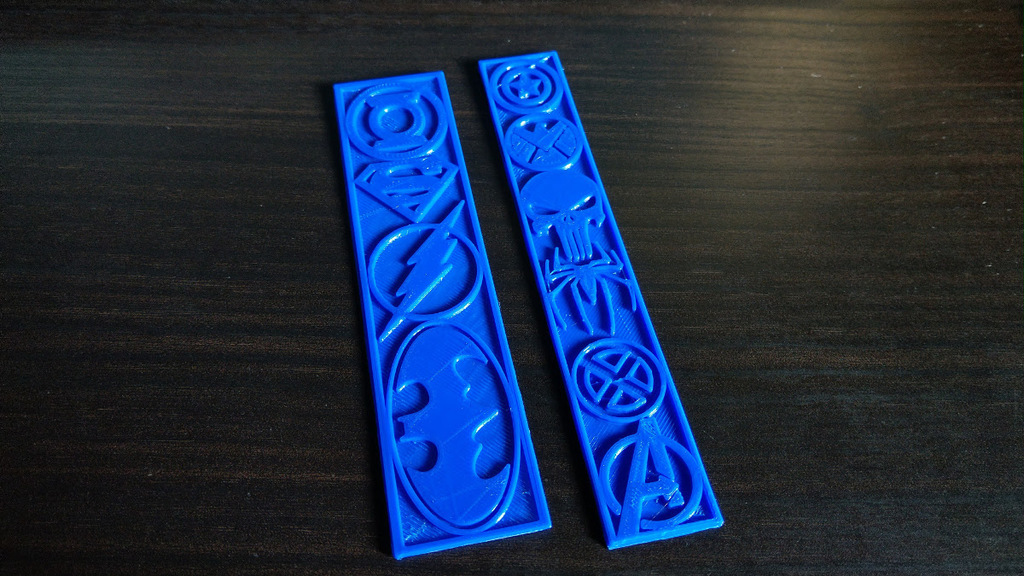 Free 3D file Superhero Bookmarks・Template to download and 3D print・Cults