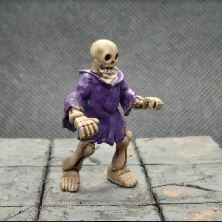 STL file Skeleton Miniature, Robed 💀・3D printable design to download・Cults