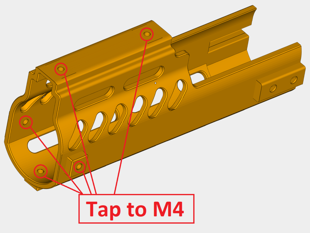 Free 3D file Tokyo Marui SCAR-H Airsoft Rail Extension 🗼・Model to ...