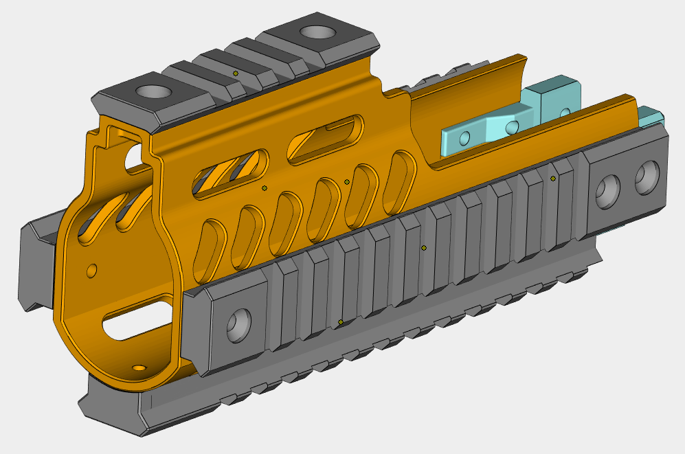 Free 3D file Tokyo Marui SCAR-H Airsoft Rail Extension 🗼・Model to ...