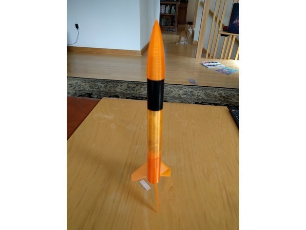 Free STL file Alpha 3D Model Rocket・3D printable model to download・Cults