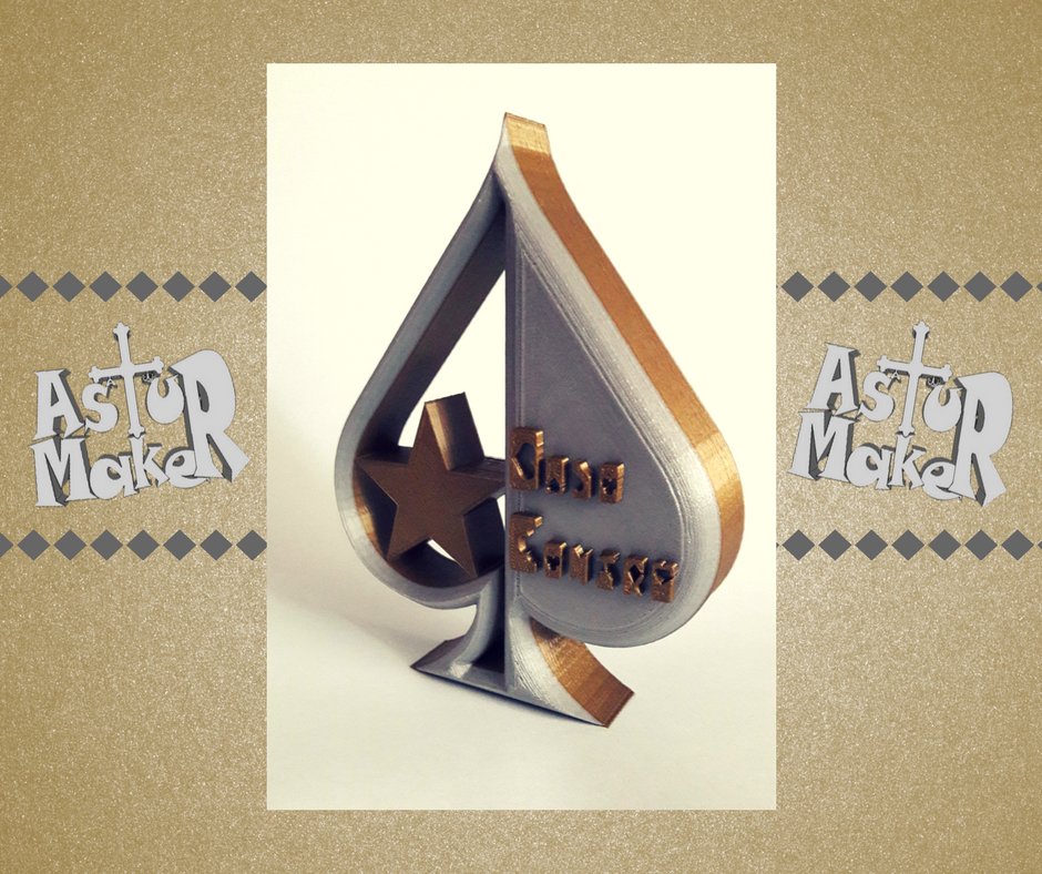 STL file Poker Trophy (ace of spades)・3D printing design to download・Cults