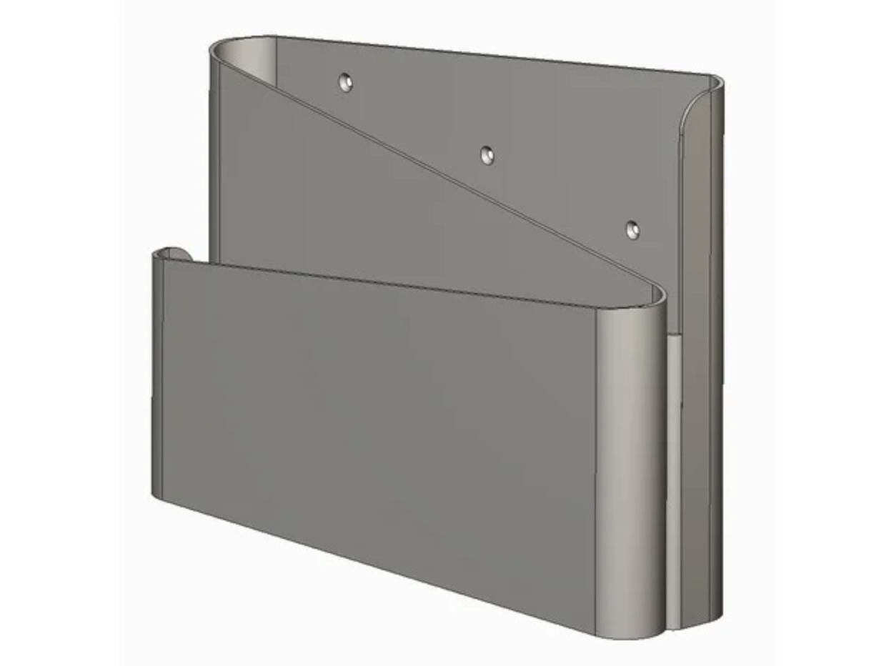 Free STL file Magazine holder (wall mounted)・3D printer model to ...