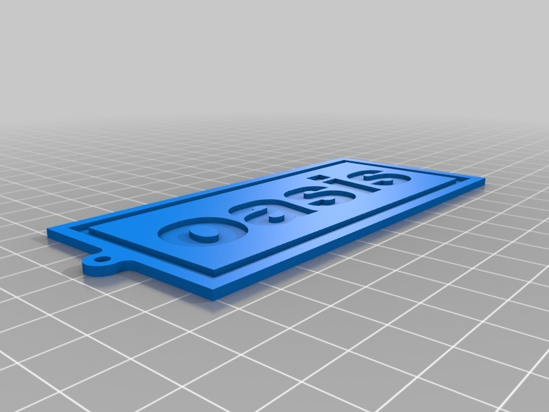Free 3D file Dual Color_Oasis Band Logo_Keychain・3D printing template ...