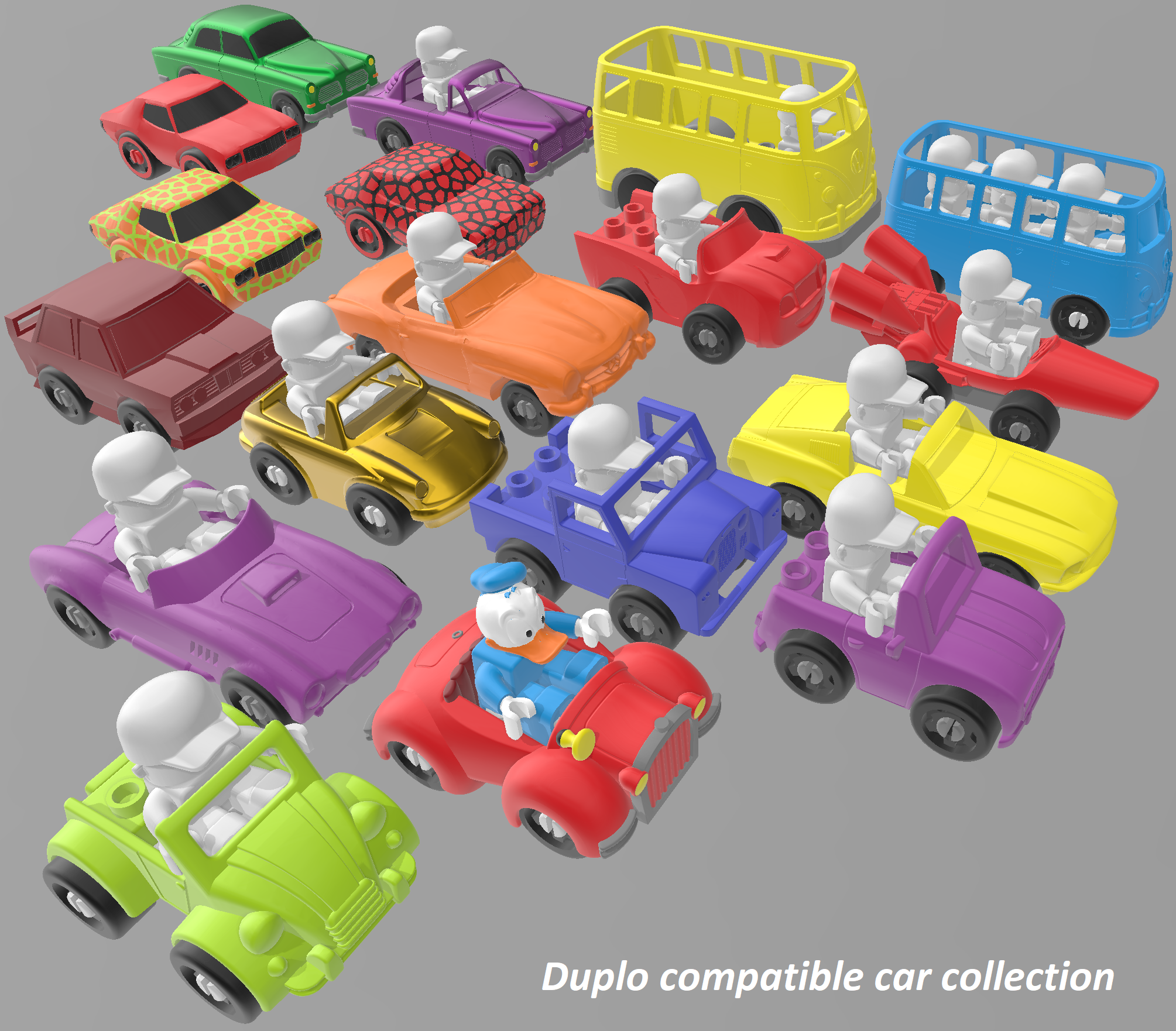 Download STL file Car collection - Duplo compatible • 3D printer ...
