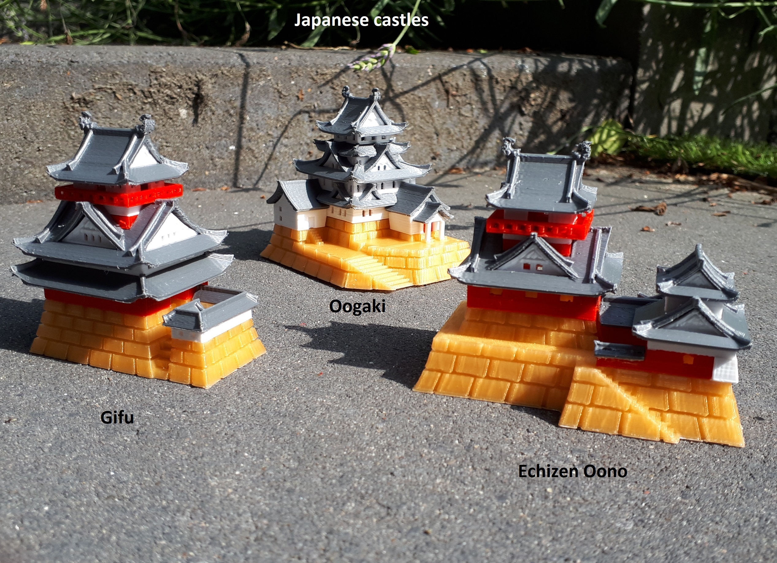 3D printable Gifu Castle・Cults