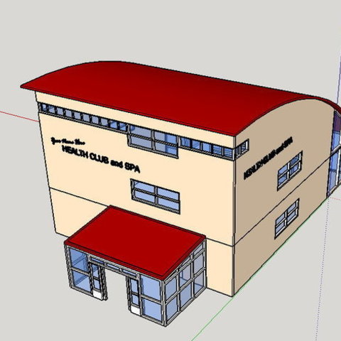 Download STL file HO Scale Health Club and Spa • 3D printer design ・ Cults