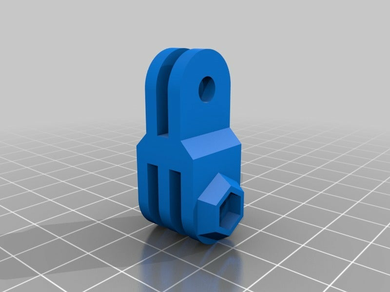 Free STL file Straight GoPro Adapter・3D printable model to download・Cults
