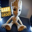 Download free STL file Baby Groot • 3D printing object ・ Cults