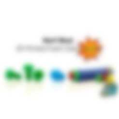 Download free STL file Nerf Explosive Tips - Party Snap Foam Dart Tips ...