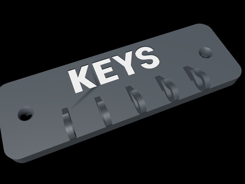 Free 3D file Key Holder・Model to download and 3D print・Cults