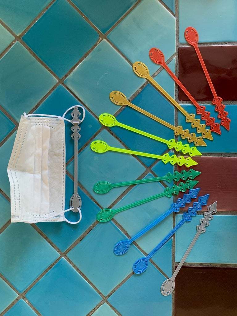 Free STL file mask attachment for paper mask・Object to download and to ...