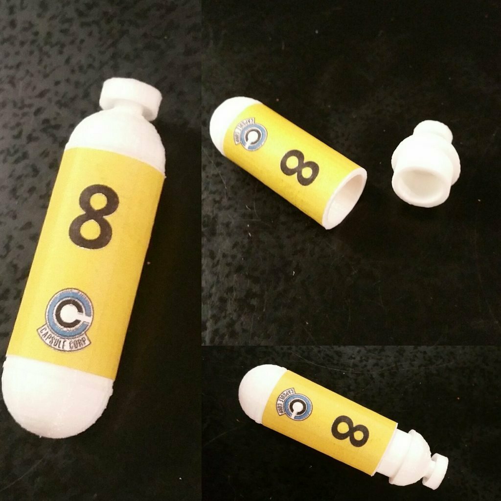 Fichier 3D gratuit DynoCaps Hoi-poi Capsule Capsule Corp. v2・Modèle à ...