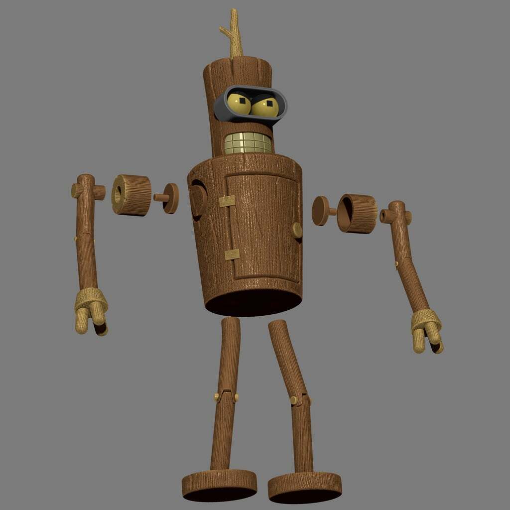 Free STL file Wooden Bender 🪵・3D printing template to download・Cults